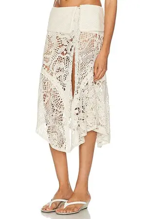 SIEDRES Rita Crochet Knit Skirt