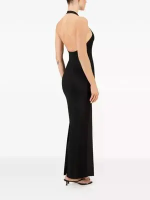 LA GALPA Aziza Backless Halterneck Maxi Dress