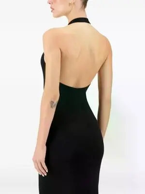 LA GALPA Aziza Backless Halterneck Maxi Dress