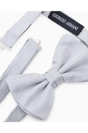 Giorgio Armani Pure Silk Knotted Bow Tie