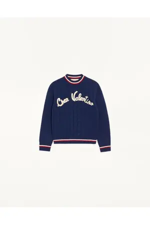 Valentino Garavani Embroidered Wool Sweater