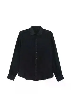 120% Lino Long-sleeve Button-up Shirt - Blue