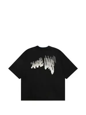 AAPE BY *A BATHING APE Logo-print T-shirt - Black
