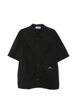 Stone Island Straight-cut Logo-embroidered Shirt