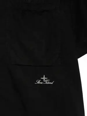 Stone Island Straight-cut Logo-embroidered Shirt