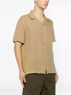 120% Lino Short-sleeve Camp-collar Shirt