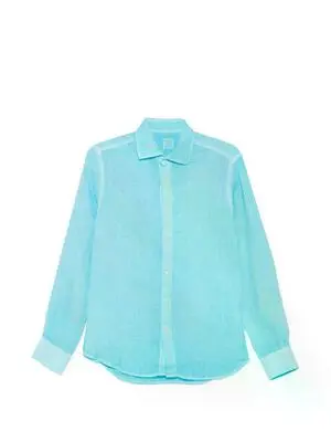 120% Lino Long-sleeve Shirt - Blue