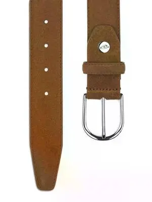 Brioni Suede Pin-buckle Belt - Brown