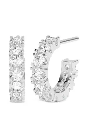 APM MONACO Mini Tennis Hoop Earrings - Silver
