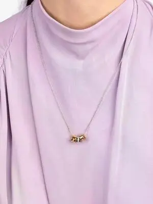 APM MONACO Tricolor Morse Love Necklace