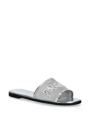Dkny Logo Patch Mesh Sandals
