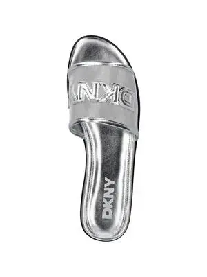 Dkny Logo Patch Mesh Sandals