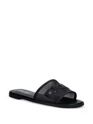 Dkny Logo Patch Mesh Sandals