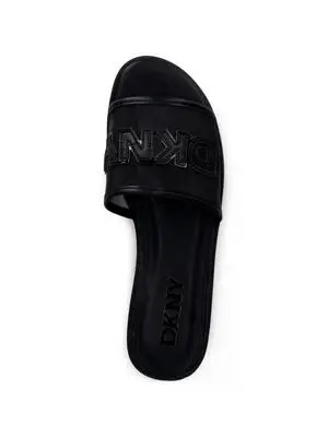 Dkny Logo Patch Mesh Sandals