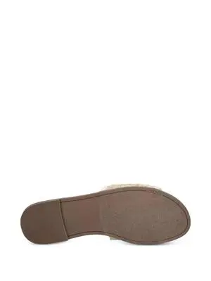 Dkny Logo-embroidered Woven Sandals