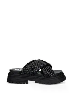BUFFALO Lennox Braided Crossover-strap Sandals