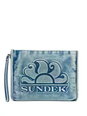 Sundek Logo Embossed Clutch Bag - Blue