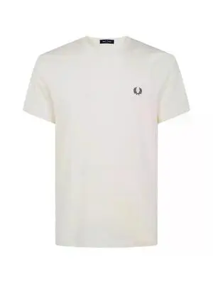 Fred Perry Logo-embroidered T-shirt - Neutrals