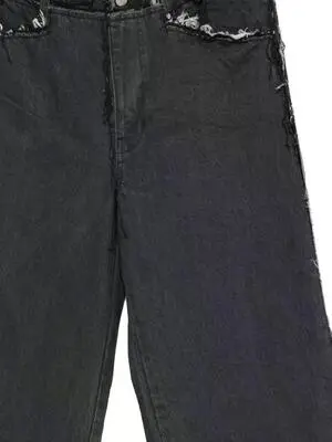 MIDORIKAWA Raw-cut Frayed-edge Jeans