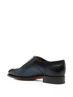 Santoni Brogue Detail Oxford Shoes