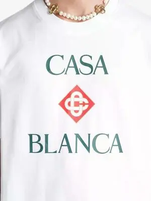 Casablanca Diamond Logo Short Sleeve T‑shirt