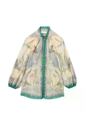 Zimmermann Indra Floral Print Blouse