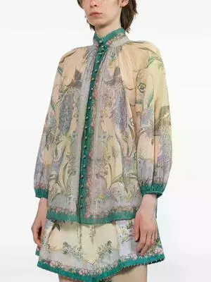 Zimmermann Indra Floral Print Blouse
