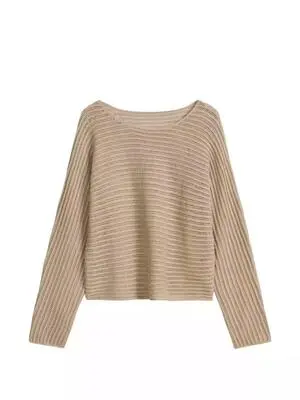 Marc O'polo Beige Open-knit Ajour Sweater - Neutrals