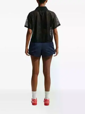 Nike Lace Patterned Logo Detail Top