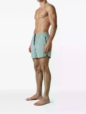 TRIBE AND TRUE Iridescent Drawstring Swim Shorts