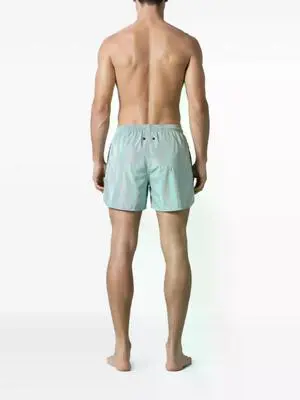 TRIBE AND TRUE Iridescent Drawstring Swim Shorts