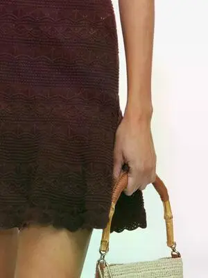SELF-PORTRAIT Scalloped-hem Flared Mini Skirt