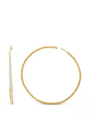 LB EXCLUSIVE 18k Yellow Diamond Hoop Earrings