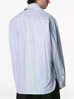 Mihara Yasuhiro Striped Double-collar Shirt