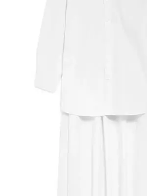 Balenciaga High-low Poplin Shirt