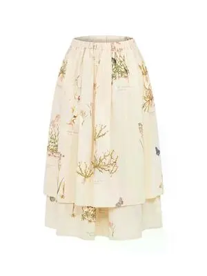 ALEKSANDR MANAMÏS Layered Midi Skirt