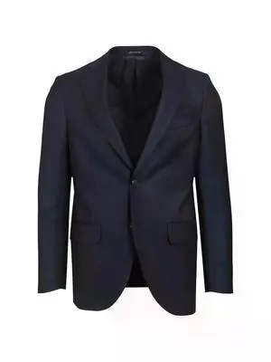 AL DUCA D’AOSTA 1902 Wool Single-breasted Blazer - Blue