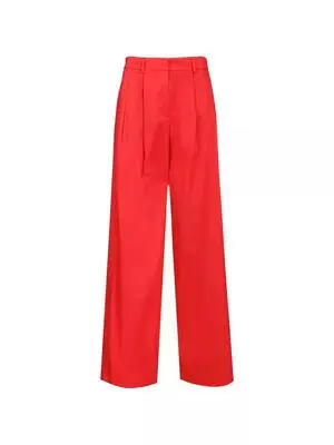 AL DUCA D’AOSTA 1902 Cotton Palazzo Pants - Red