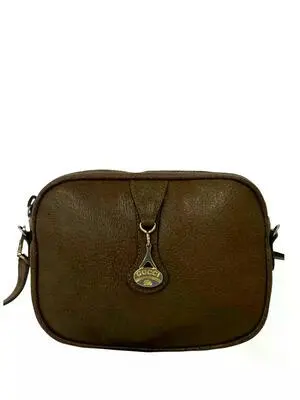 Gucci Gg Plus Leather Crossbody Bag - Brown