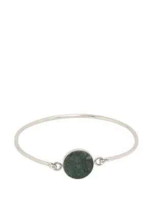 Celine Brass And Stone Coin Choker Necklace - Silver