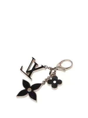 LOUIS VUITTON 2015 Brass Fleur D Epi Bag Charm Key Chain