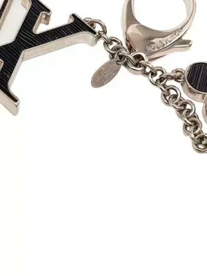 LOUIS VUITTON 2015 Brass Fleur D Epi Bag Charm Key Chain