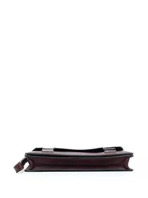 Prada Saffiano Double Lock Convertible Clutch Bag