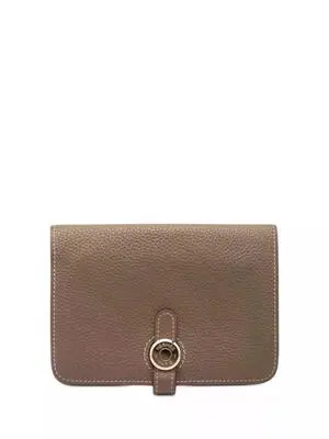 Hermès 2020 Togo Dogon Compact Wallet Small Wallets - Brown