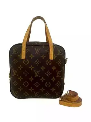 LOUIS VUITTON Monogram Spontini Satchel - Brown