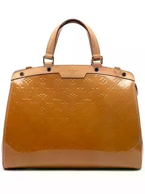 LOUIS VUITTON Monogram Vernis Brea Gm Satchel - Brown