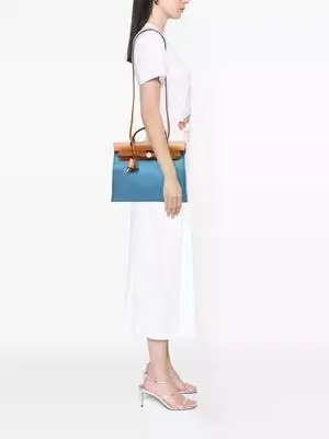 Hermès Toile Herbag Zip 31 Satchel