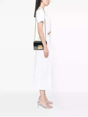 Gucci Gg Supreme Padlock Crossbody Bag - Black