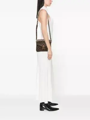 LOUIS VUITTON Monogram Pochette Metis Satchel - Brown