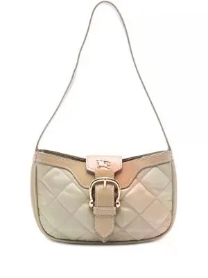 Burberry Quilted Nylon And Leather Sophie Shoulder Bag - Brown